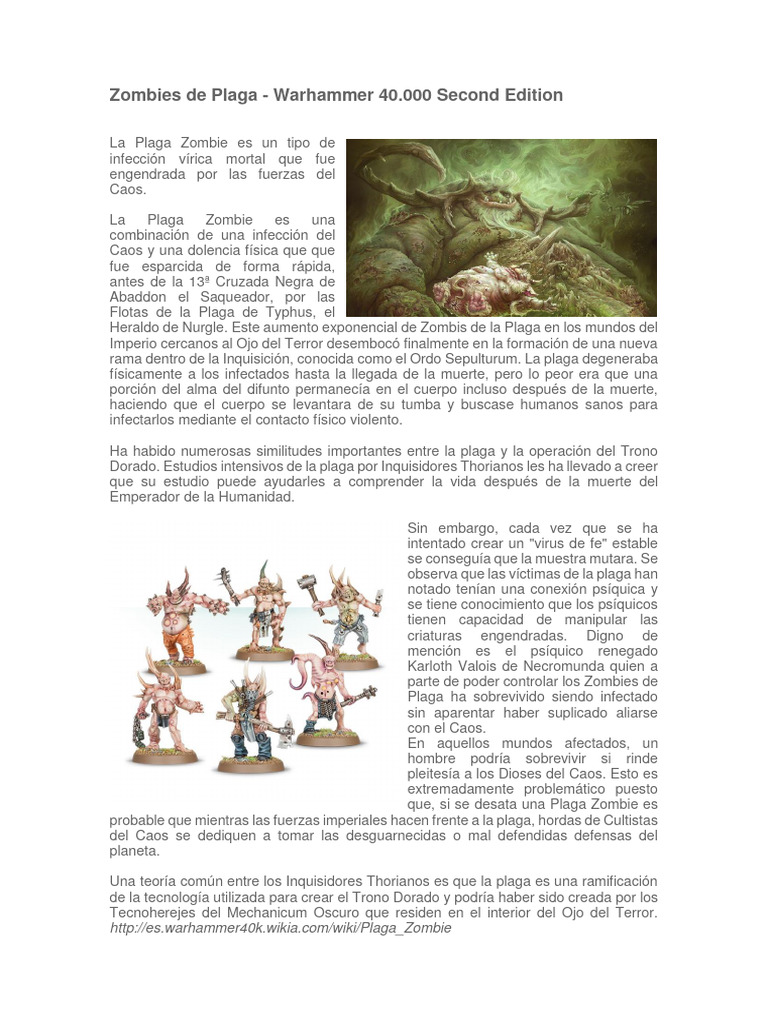 Zombies de Plaga | PDF | Zombis