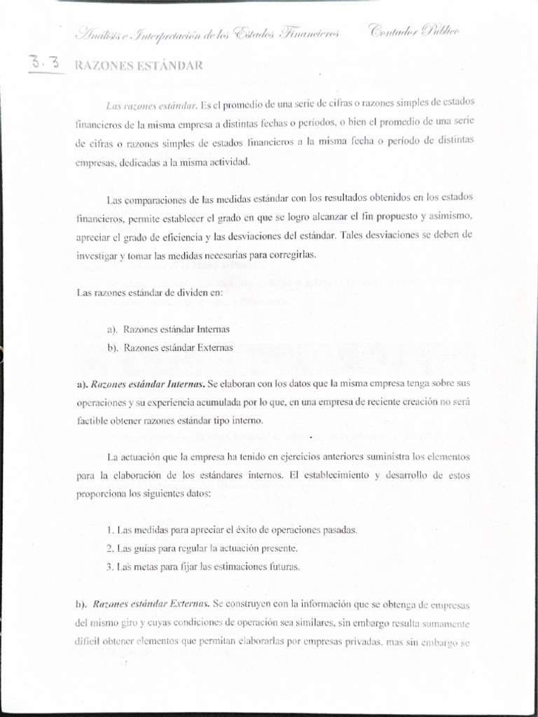Razones Estándar | PDF