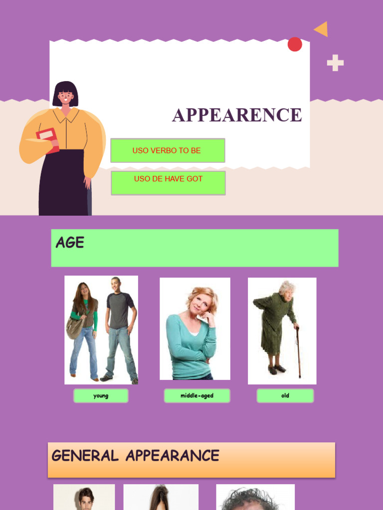 Physical Appearance Vocabulary Guide | PDF | Hair | Beauty