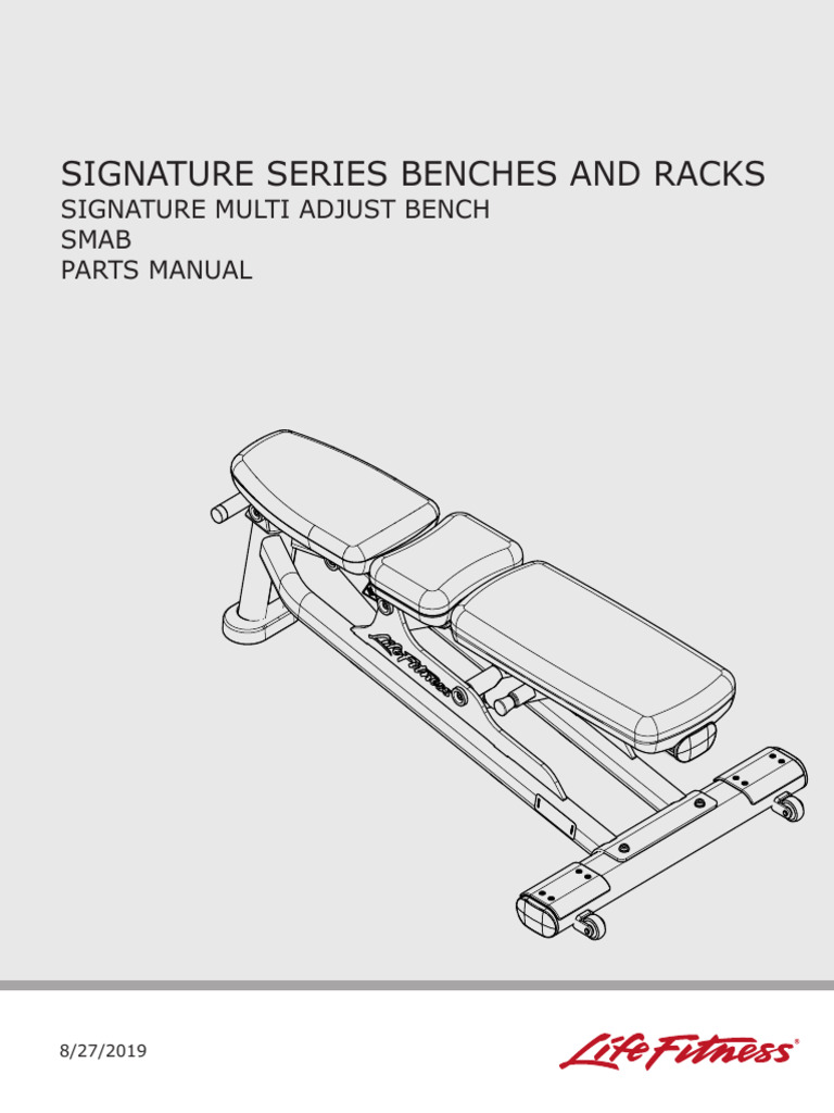 PM SR SMAB-002 and 003 Signature Multi Adjustable Bench | PDF | Axle ...