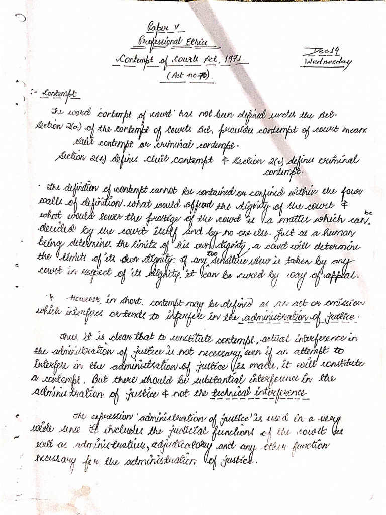 Professional Ethics Notes | PDF