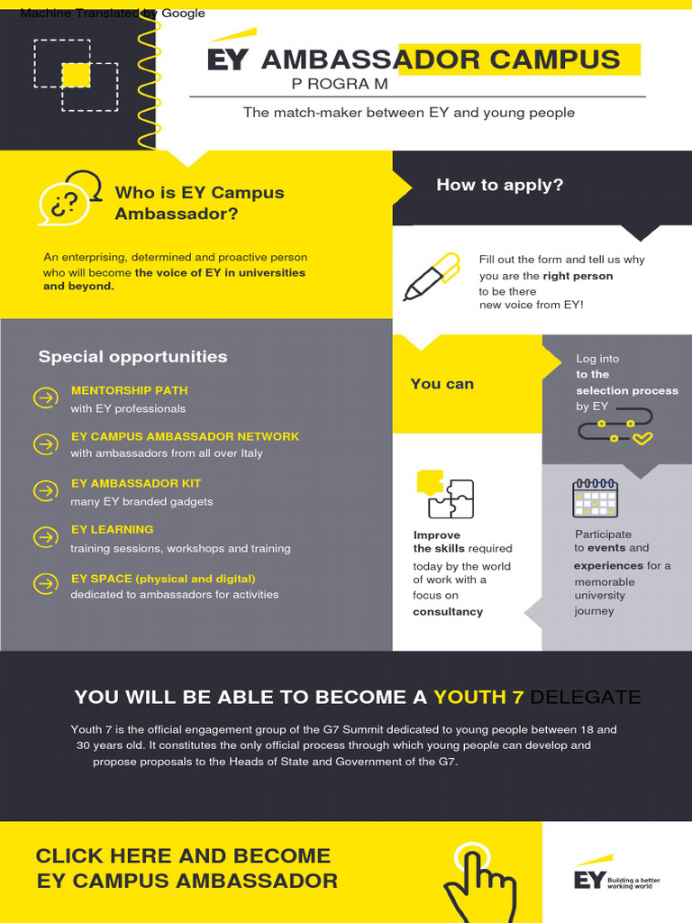 Ey Campus Ambassador Program - Onepager - v3b | PDF