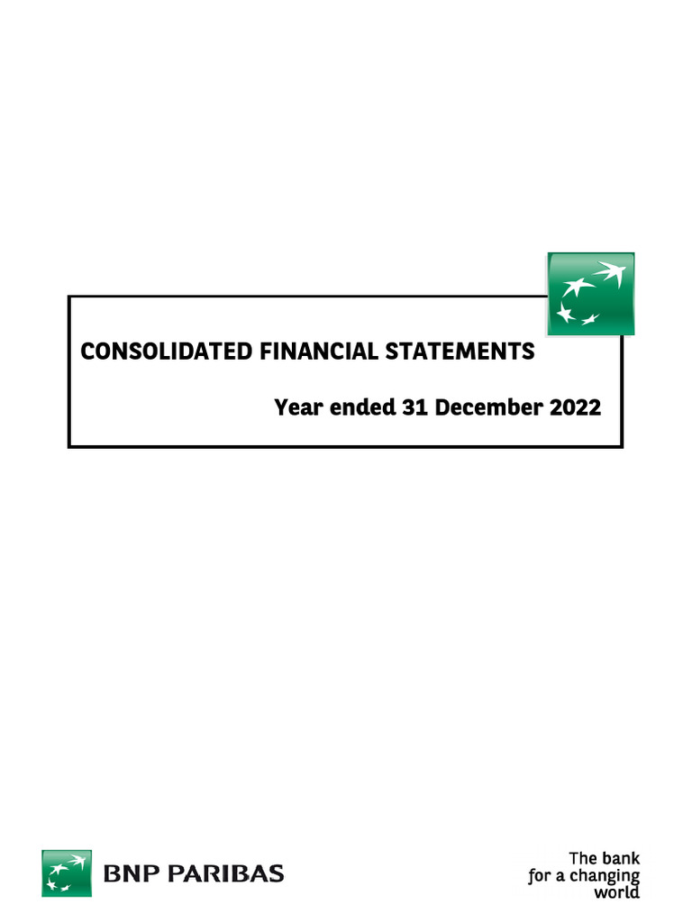 CONSOLIDATED FINANCIAL STATEMENTS 2022 | PDF | Equity (Finance ...