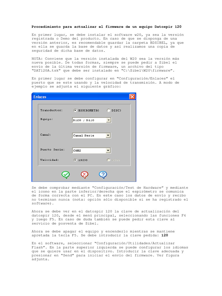 ACTUALIZAR FIRMWARE DAT120 (2) | PDF