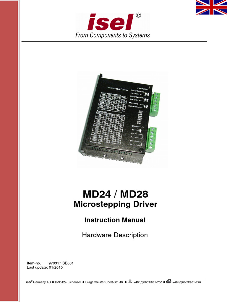 md24 md28 Instructionmanual | PDF | Electric Motor | Power Supply