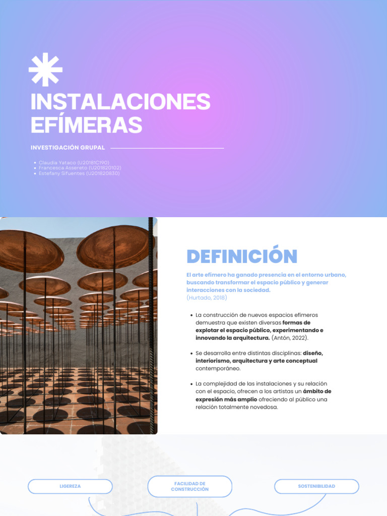 Instalaciones Efímeras en el Arte Urbano | PDF | Arte