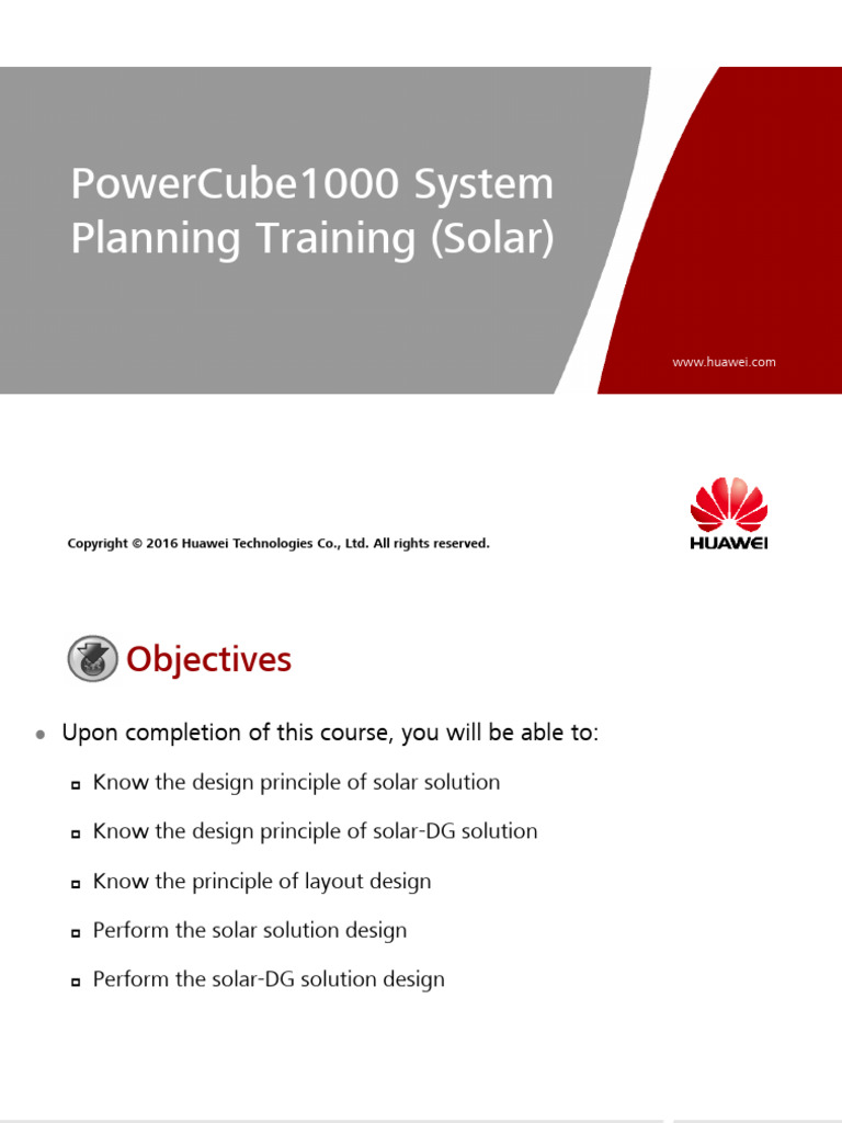 PowerCube1000 System Planning Training (Solar) | PDF | Photovoltaics ...