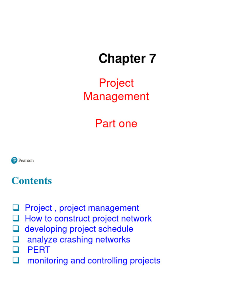 PM Chapter 7 Part One | PDF | Project Management | Business