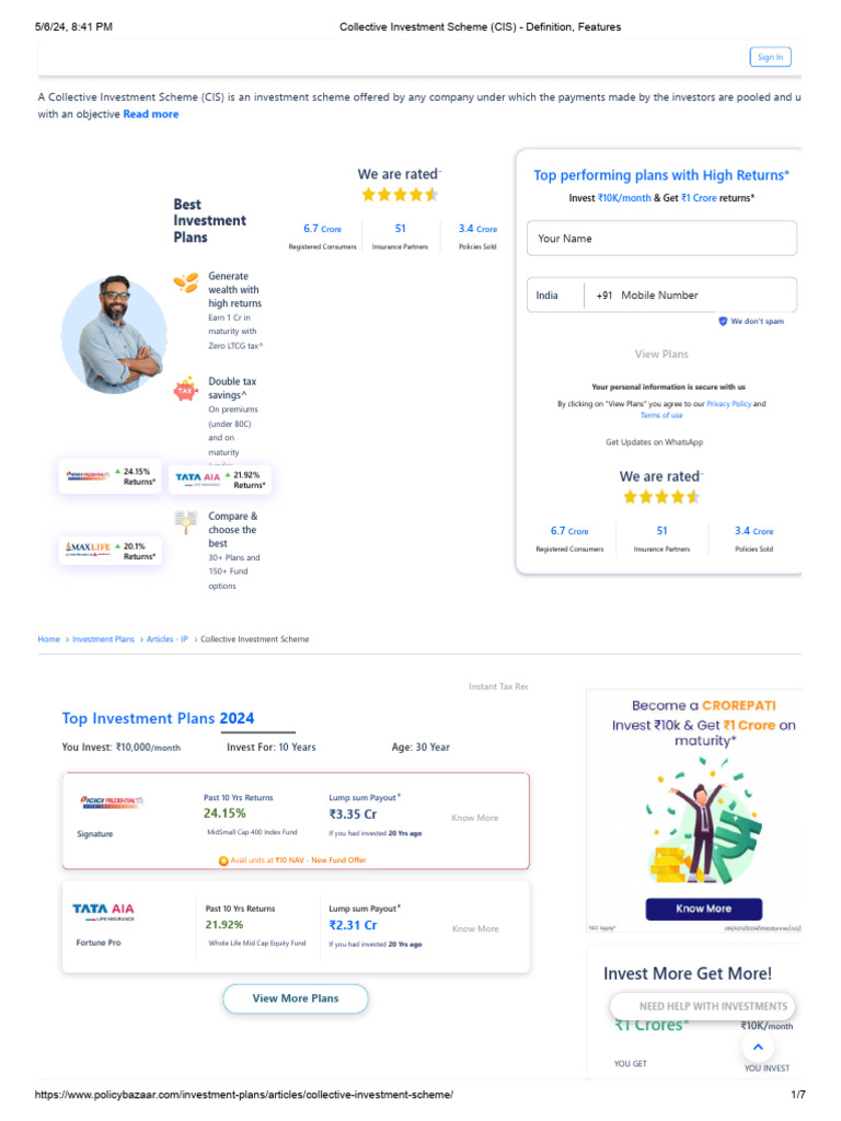 Collective Investment Scheme Guide | PDF | Investment Fund | Investing