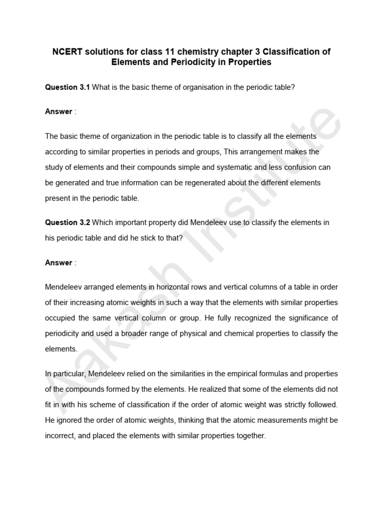 ncert-solutions-class-11-chemistry-chapter-3-classification-of-elements ...