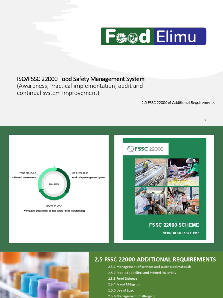 FSSC 22000v6 Food Safety Requirements | PDF | Food Safety ...