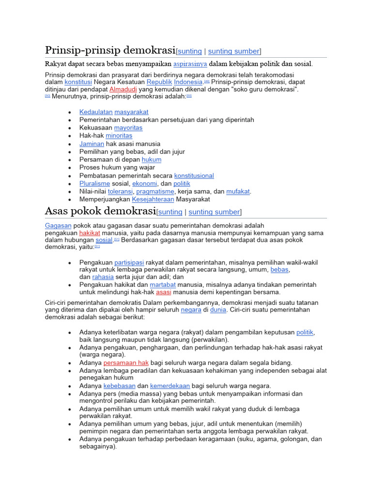 Prinsip | PDF | Politik