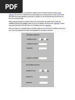 Sample Size Calculator by Raosoft, Inc. | PDF | Margin Of Error | Confidence Interval