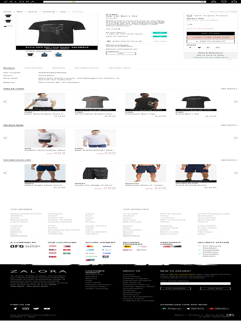 Buy PUMA Digi Cat Men's Tee 2021 Online ZALORA Singapore | PDF ...