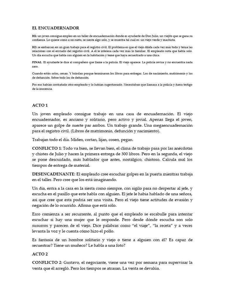 El encuadernador y su oscuro secreto | PDF