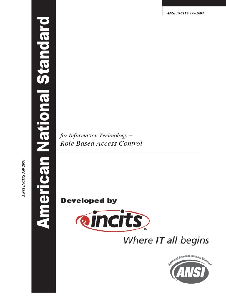Ansi Incits 359-2004 | PDF | Areas Of Computer Science | Computing