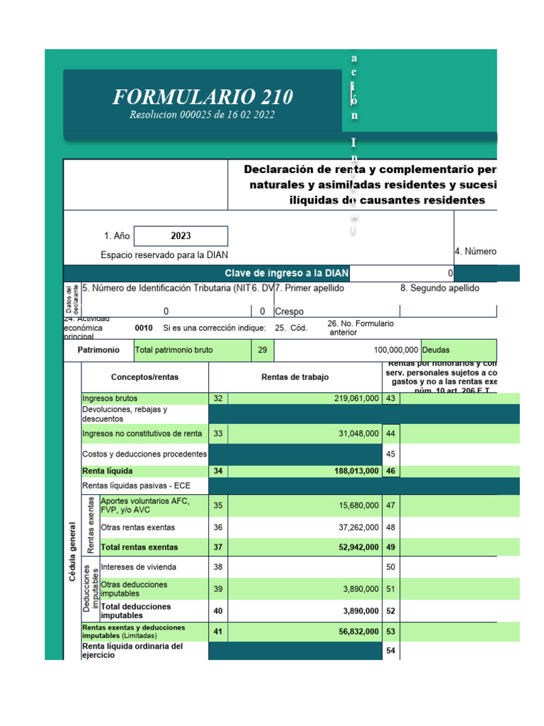 Copia de Formato 210 | Descargar gratis PDF | Capital (economía ...