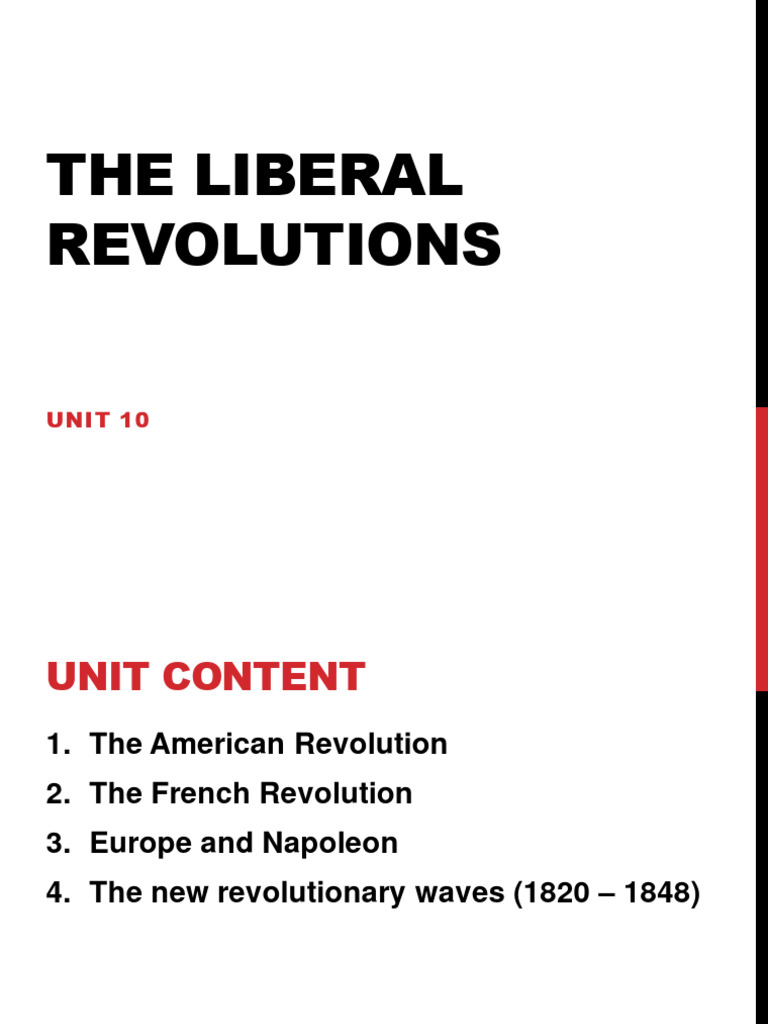 Overview of Liberal Revolutions | PDF | American Revolution | The ...