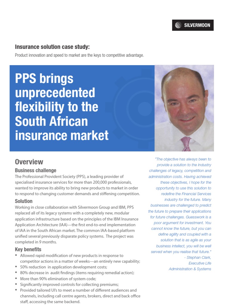 PPS Case Study For Silvermoon | PDF | Insurance | Innovation