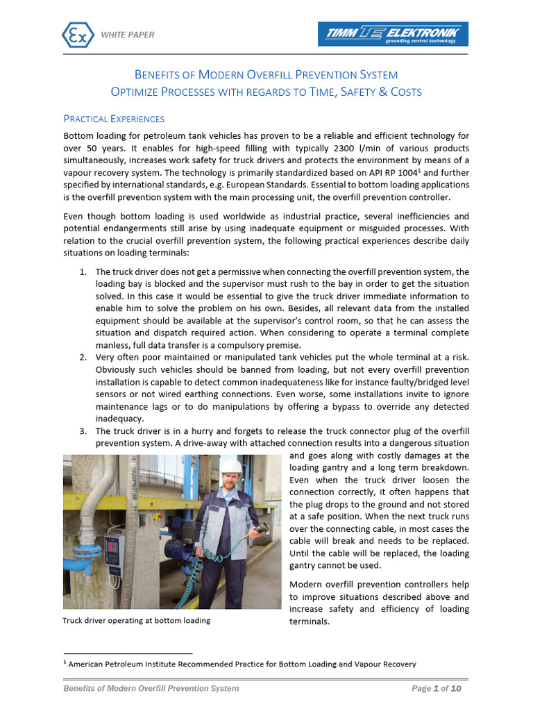 Dokumen - Tips - Benefits of Modern Overfill Prevention System Benefits of Modern Overfill ...