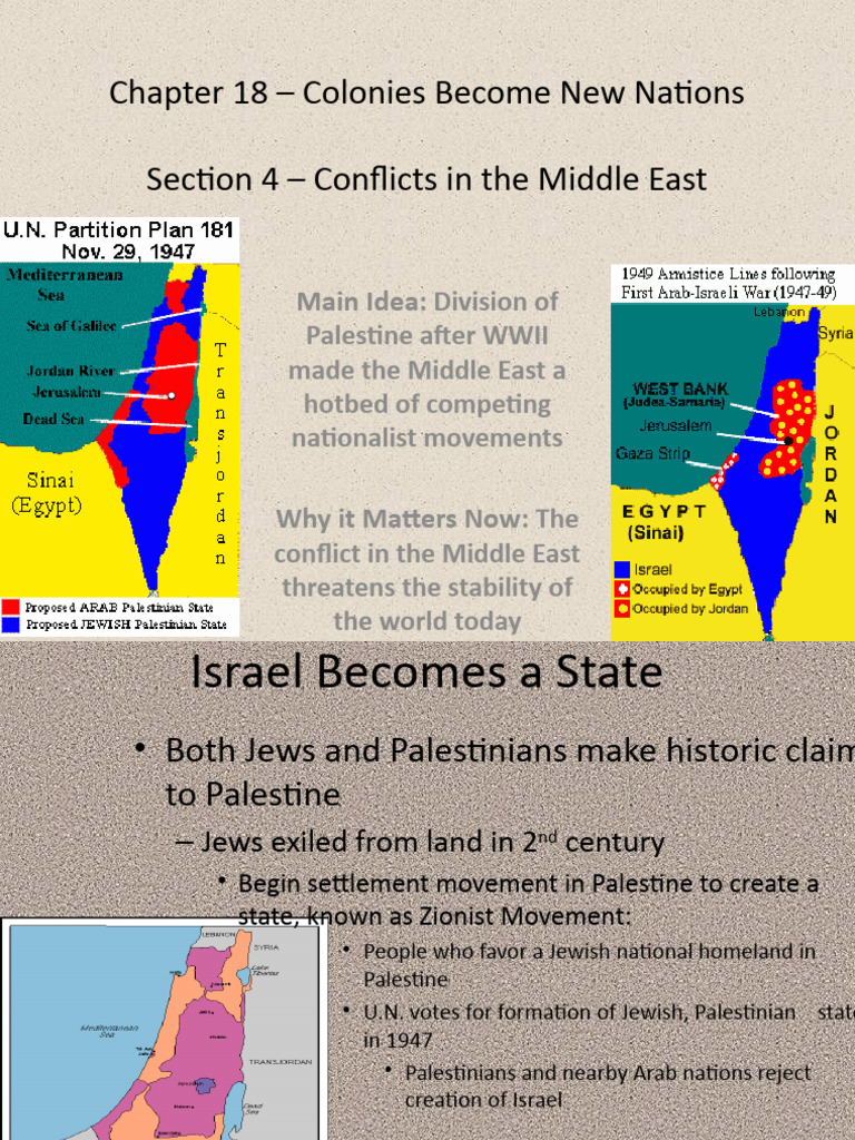 Middle East Conflicts Post-WWII | PDF | Israel | World Politics
