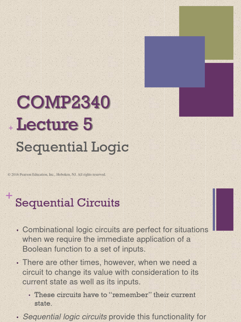 5. Sequential Digital Logic | PDF | Computer Science | Computer Architecture