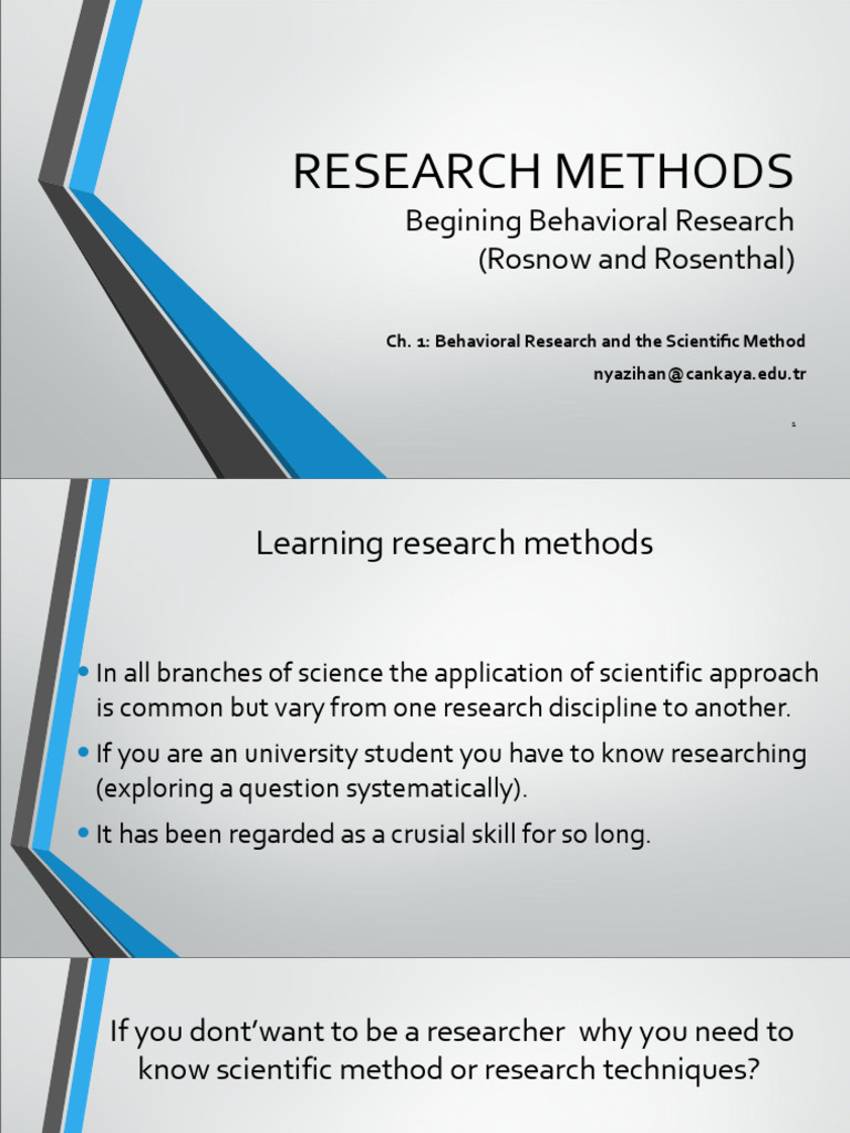 PSY113 Ch1 Webonline | PDF | Behavioural Sciences | Science