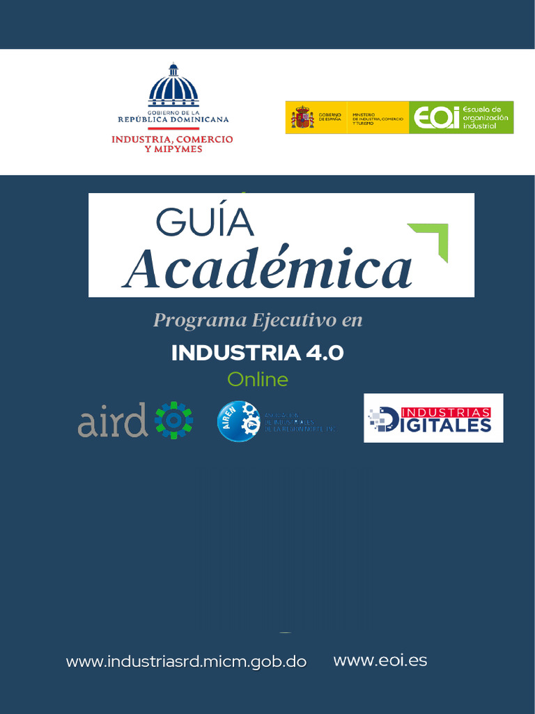 Guia-Academica EOI MICM Industria-4.0 v1 AIRD-Y-AIREN | PDF | Business | Evaluación