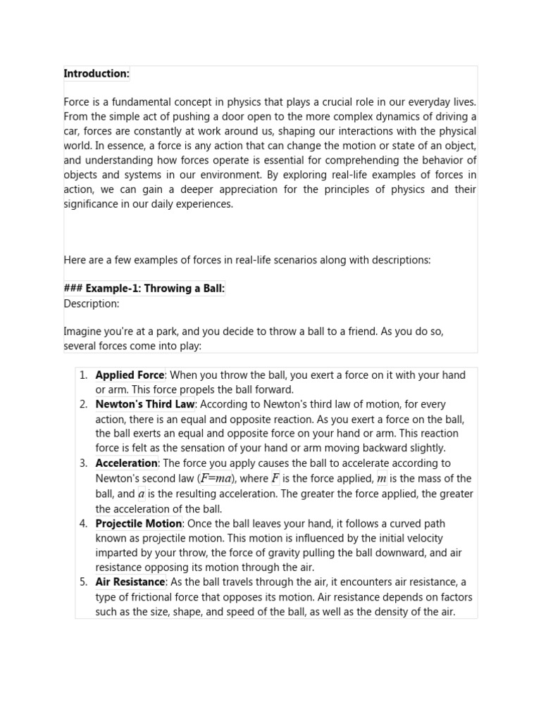 Physics Assignment 1 | PDF | Force | Brake
