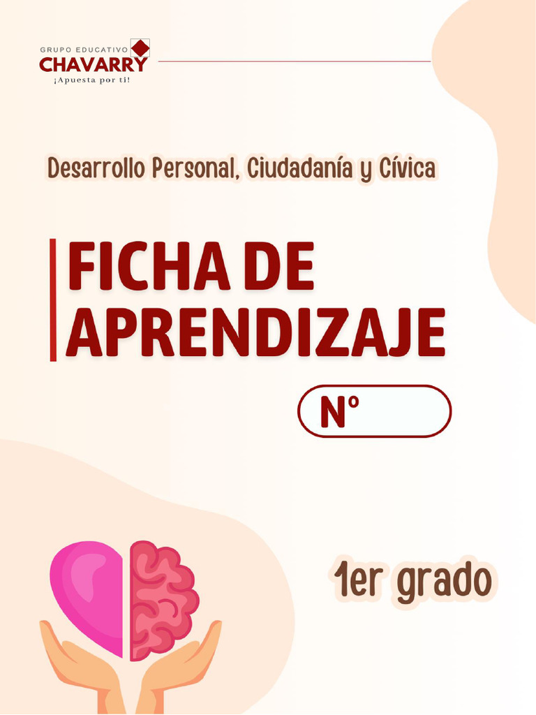FICHA DE APRENDIZAJE - 1°GRADO (1) | PDF | Las emociones | Toma de decisiones