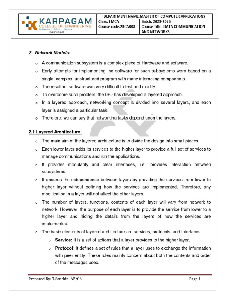 Work Model | PDF | Osi Model | Internet Protocol Suite