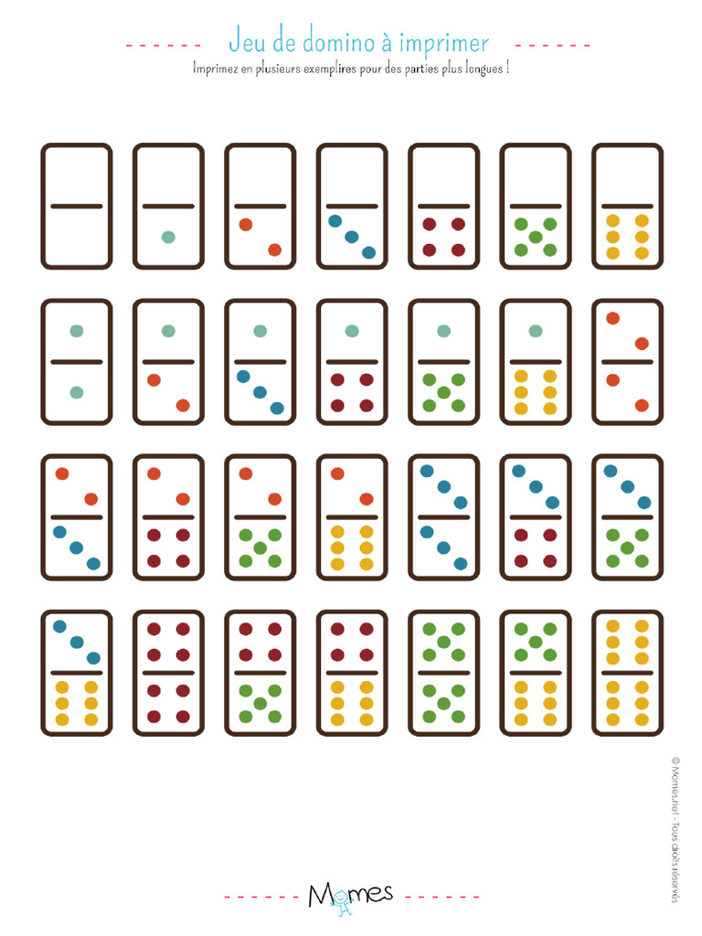 Jeu de Domino a Imprimer | PDF