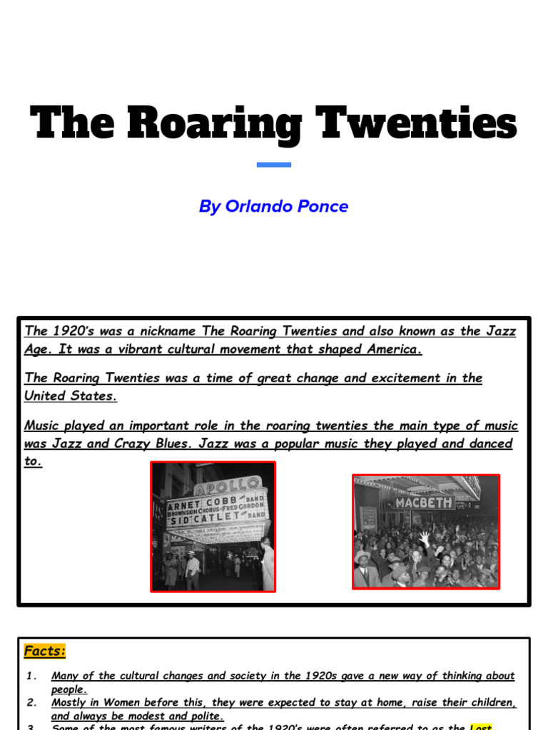 The Roaring Twenties | PDF