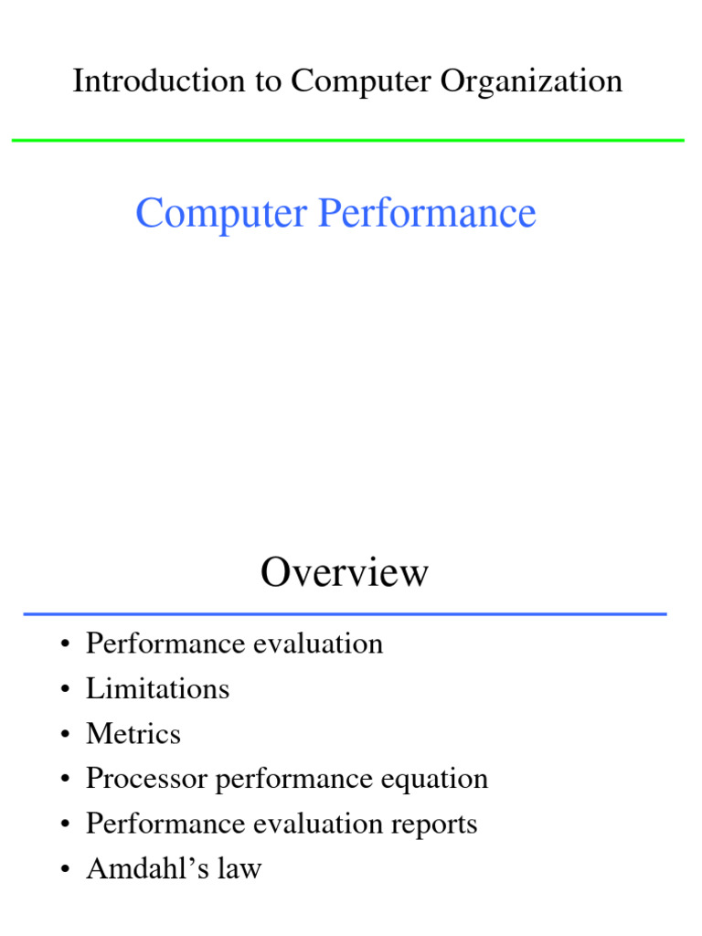 Puter Performance | PDF | Central Processing Unit | Benchmark (Computing)