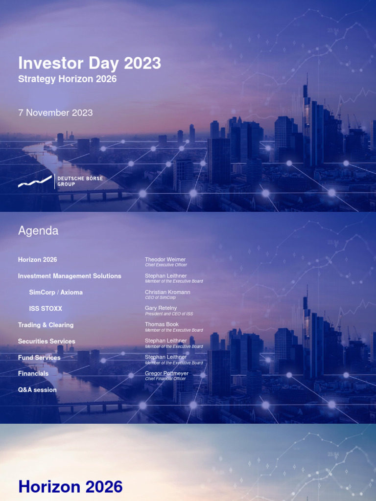 Presentation Investor Day 2023 en | PDF | Investing | Investment Management