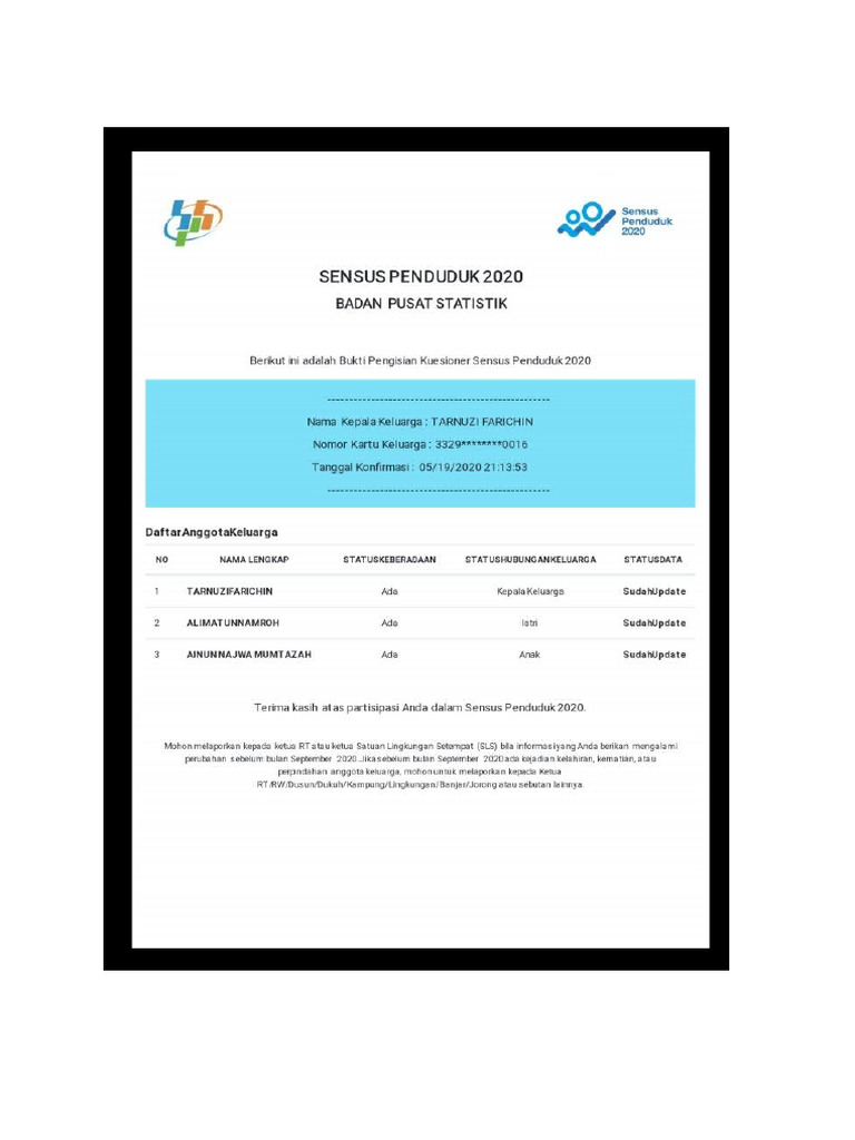 Sensus Penduduk | PDF