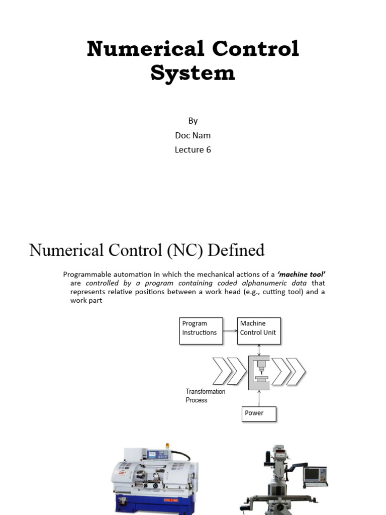 Lec 6 Numerical Control System | PDF | Electric Motor | Numerical Control