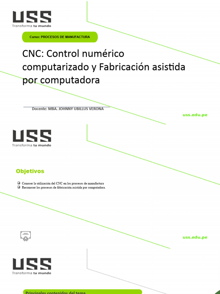 Proceso-manufacrura-semana_11_12 | PDF | Control numerico | Sector secundario de la economía