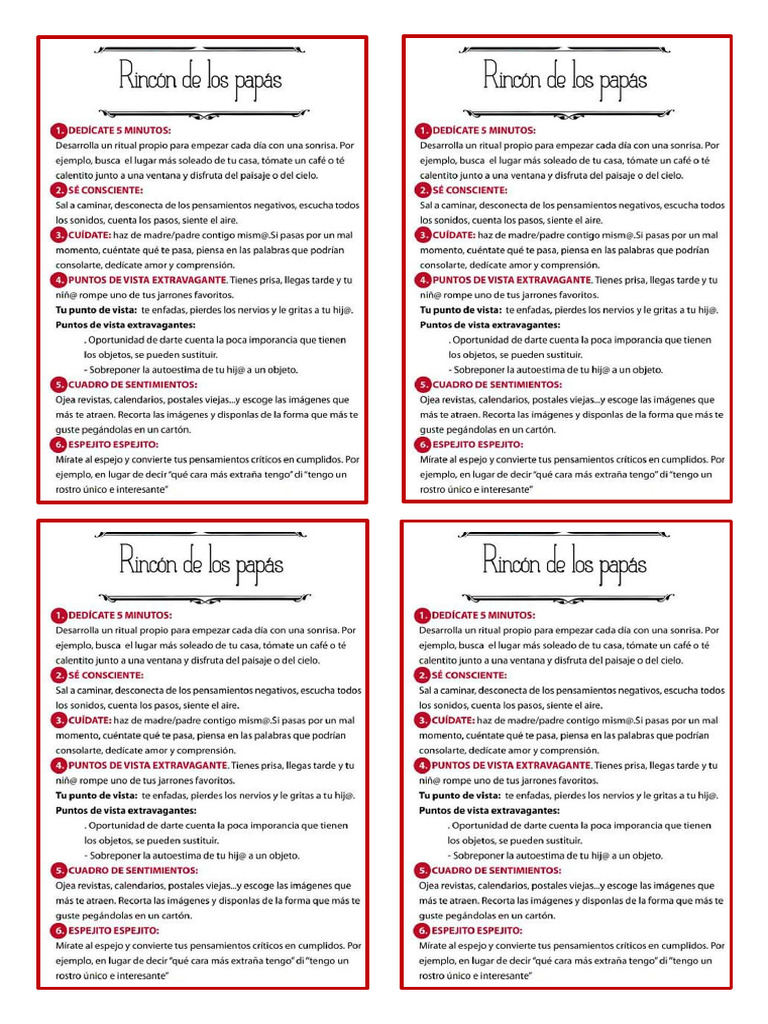 RECOMENDACIONES PARA PAPÁS | PDF