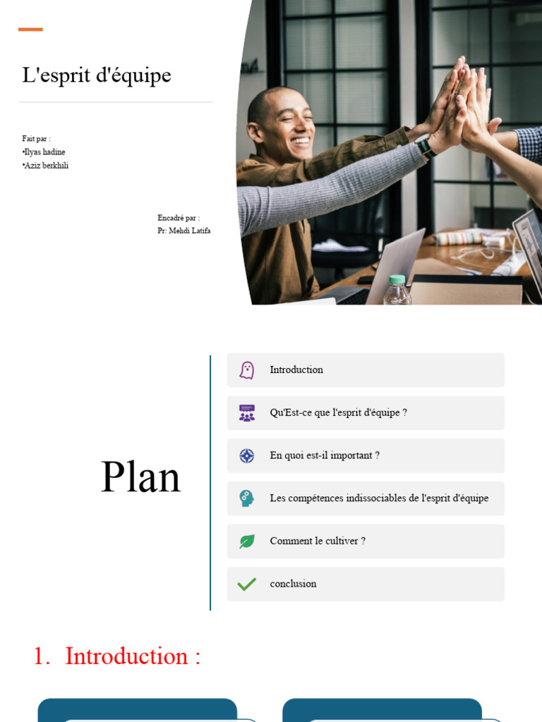 L'esprit D'équipe | PDF | Motivation | Motivant