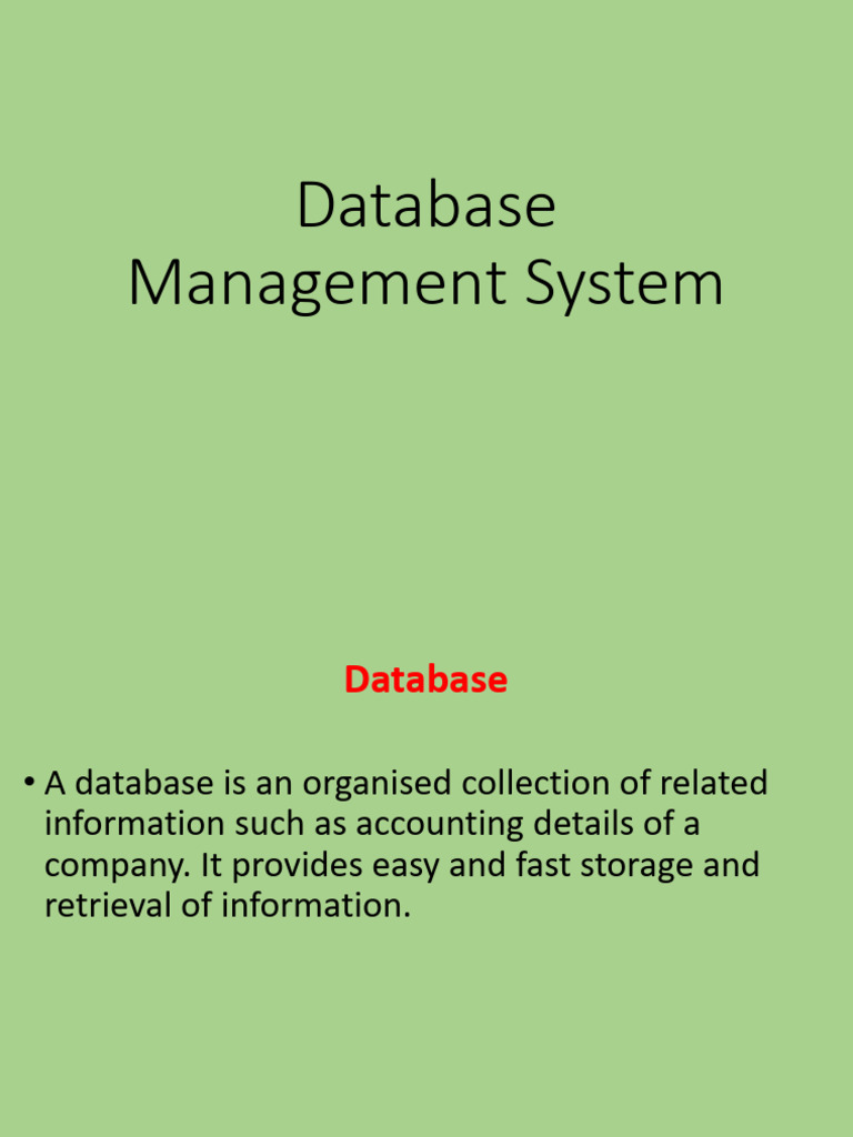 Database Notes | PDF | Databases | Computing Database Notes | PDF | Databases | Computing