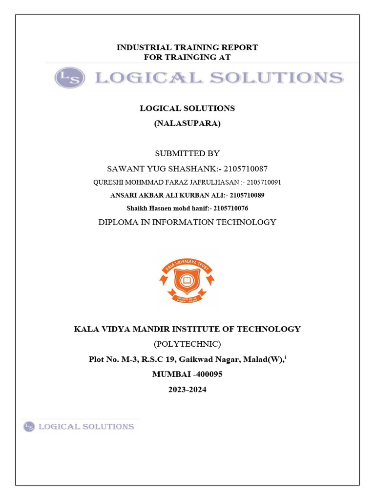 Industrial - Training - Group Report | PDF | Support Vector Machine | Statistical Classification