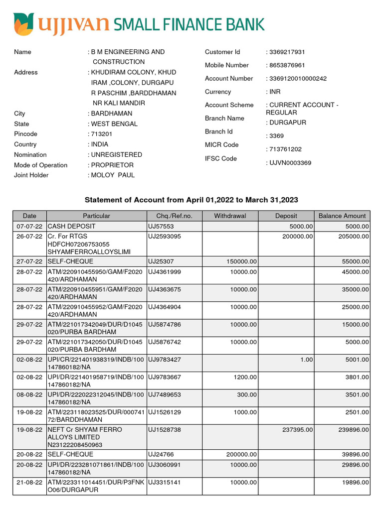 E Passbook | PDF | Personal Identification Number | Automated Teller ...