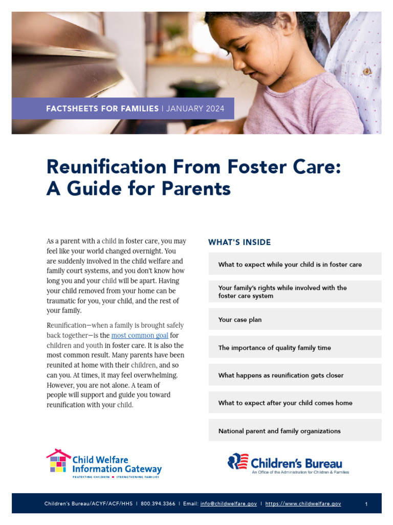 reunification | PDF | Foster Care | Family