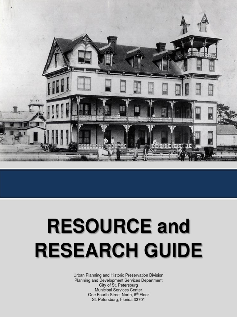St. Petersburg Historic Preservation Guide | PDF