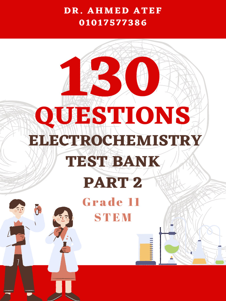 Electrochemistry Test Bank (Part 2) | PDF | Redox | Electrochemistry