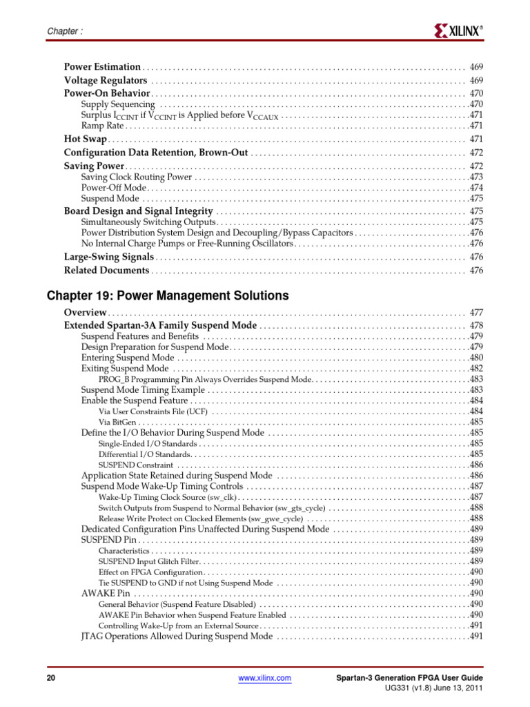 Chapter 19: Power Management Solutions: Power Estimation Voltage Regulators Power-On Behavior ...