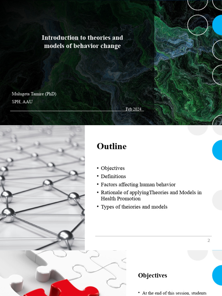 Theories and Models - PPT UG - Medicine | PDF | Behavior | Intention
