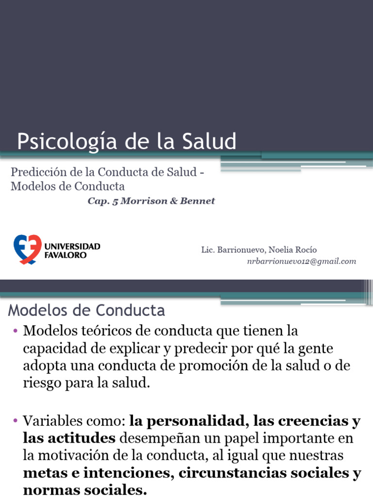 CLASE VII - Modelos de Conducta | PDF | Comportamiento | Motivacional