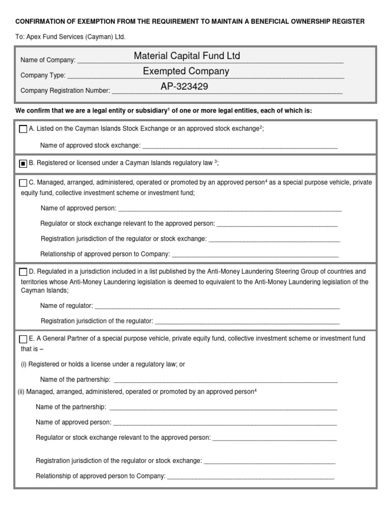 Exemption Confirmation for Beneficial Ownership | PDF | Stock Exchange ...